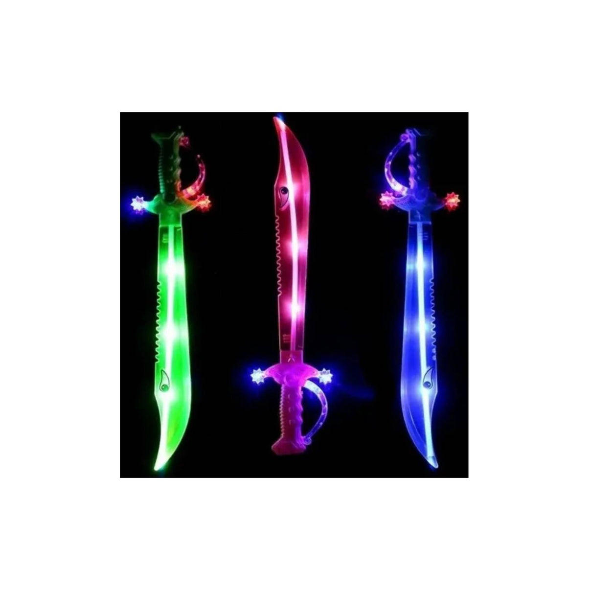 Espada Forma De Tiburon Luz y Sonido – Don Cotillón