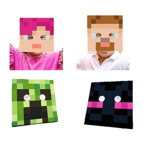 Set 6 Mascaras Minecraft – Don Cotillón